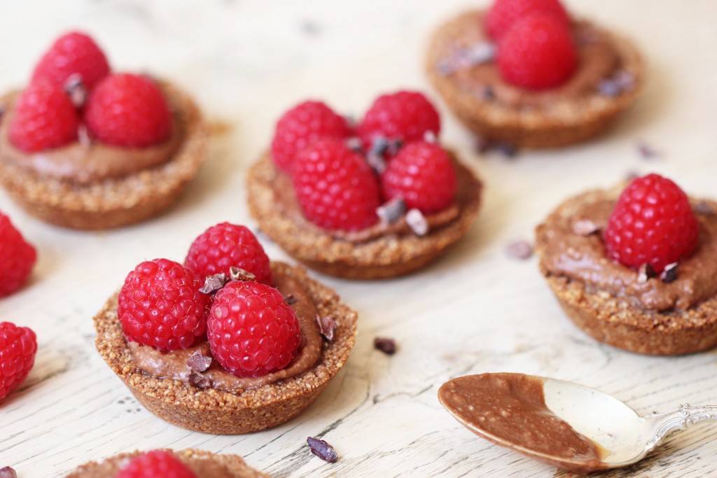 Chocolate Raspberry Tartlets - The Little Green Spoon