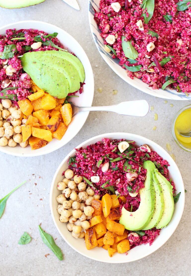 Beetroot & Hazelnut Quinoa - The Little Green Spoon