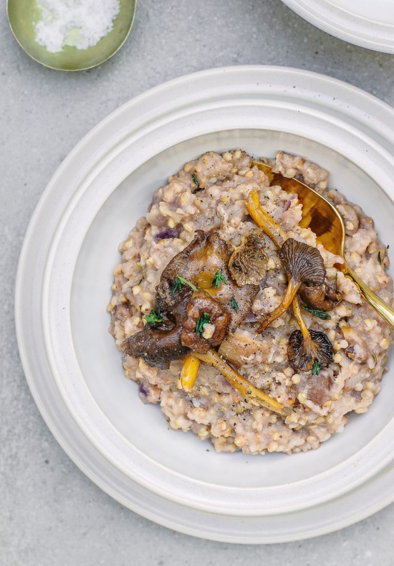 Chestnut Buckwheat Risotto- The Little Green Spoon