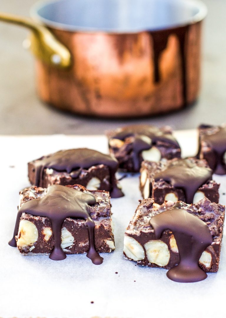 Hazelnut Fudge Chunks - The Little Green Spoon