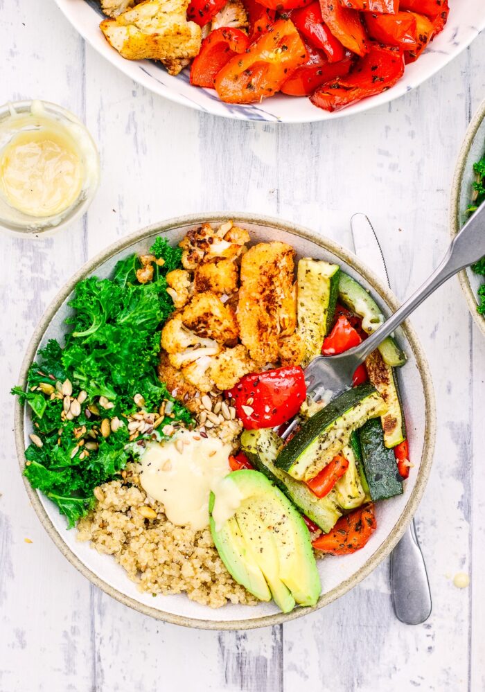 Tahini Veg Bowls - The Little Green Spoon