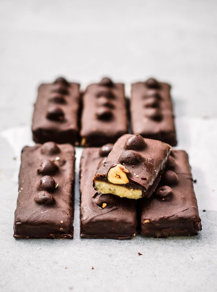 Hazelnut Caramel Bars - The Little Green Spoon